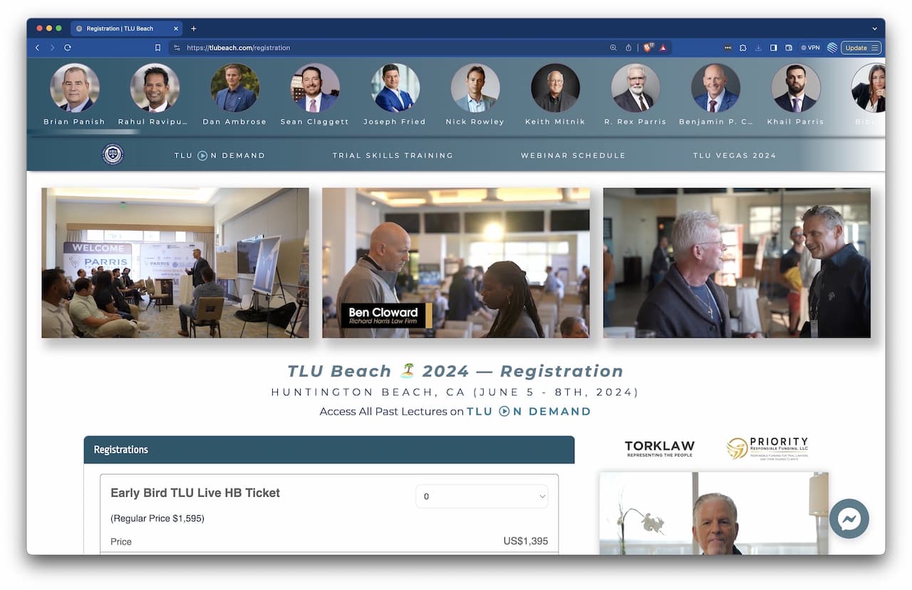 Registration 2026 | TLU Live Huntington Beach 2026 - June 3 - 6